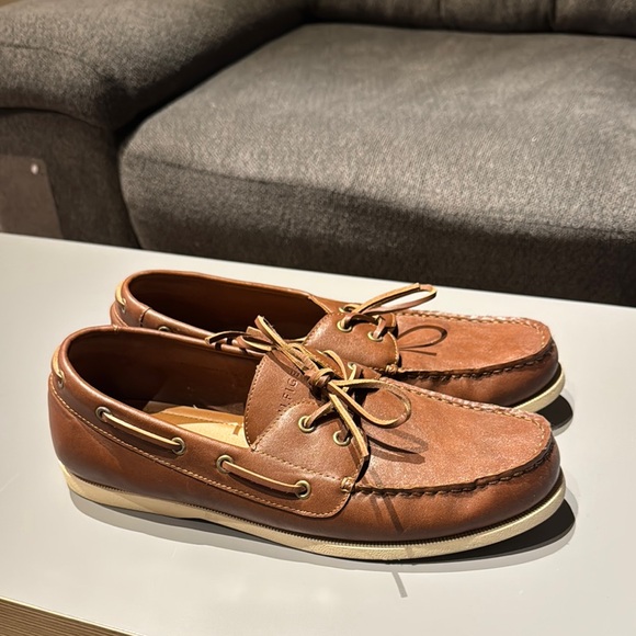 Tommy Hilfiger | Shoes | Tommy Hilfiger Tan Leather Boat Shoes | Poshmark